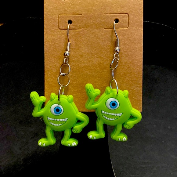 monsters Inc. | Jewelry | Pixar Monsters Inc Mike Wazowski Earrings ...